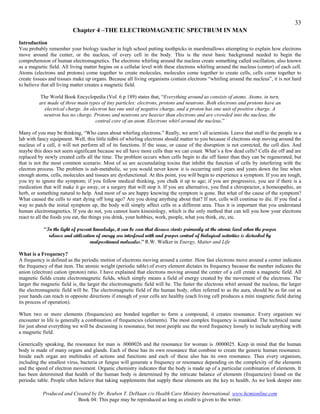Chapter 4: The Electromagnetic Spectrum in Man | PDF