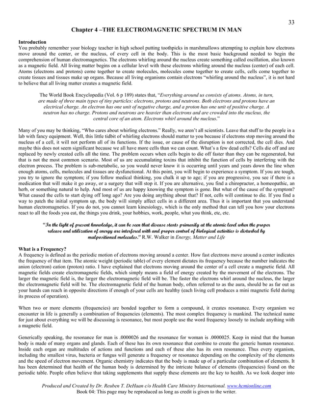 Chapter 4: The Electromagnetic Spectrum in Man | PDF | Physics | Science