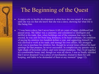 Incidents in the life of a Slave Girl | PPT | Crime & Harmful Acts to ...