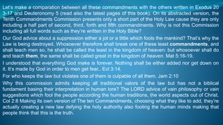 DID YOU KNOW THE THE LAW OF GOD WAS CHANGED? HOW? | PPT