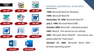 Book 1. History and uses of Microsoft 365 | PPTX