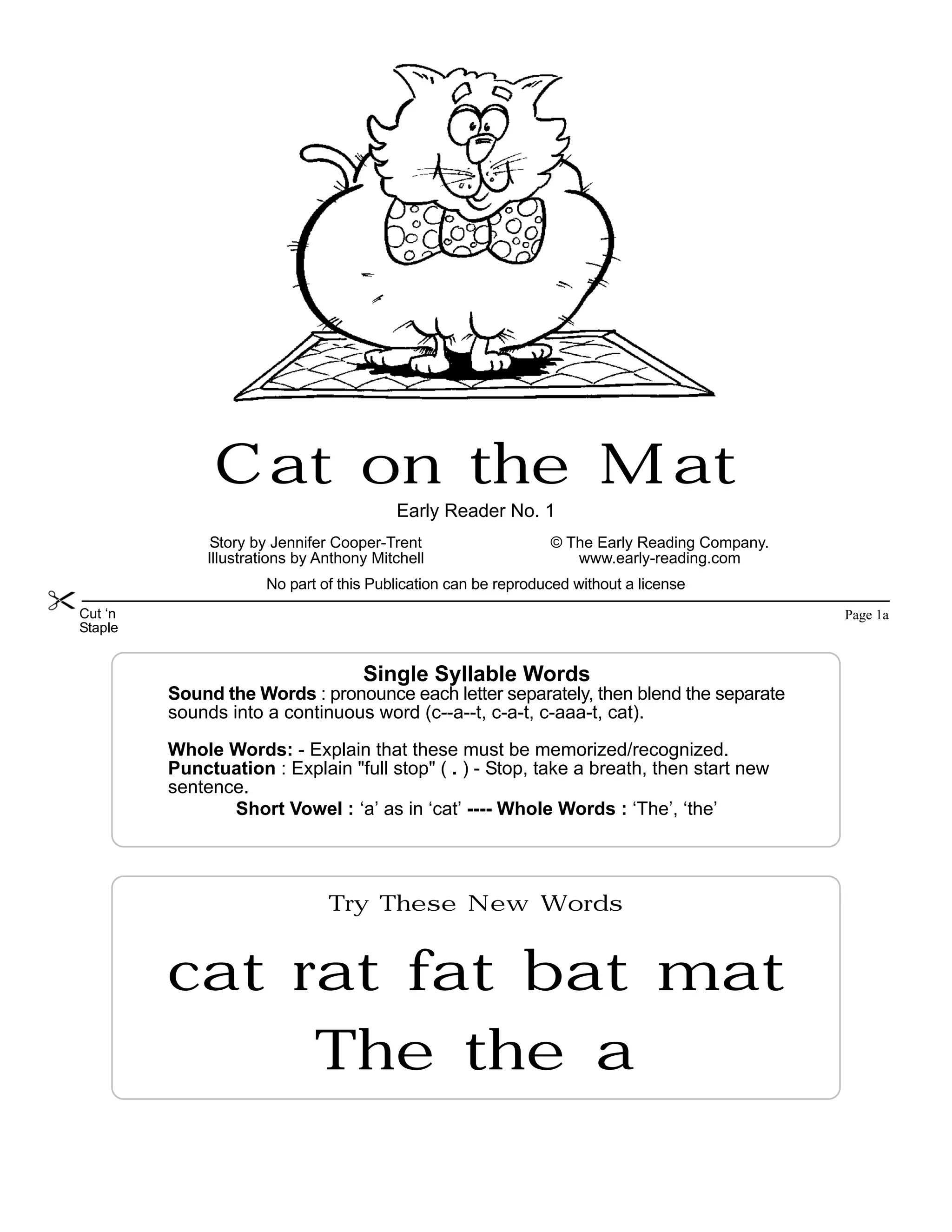 Book1 the cat on the mat | PDF