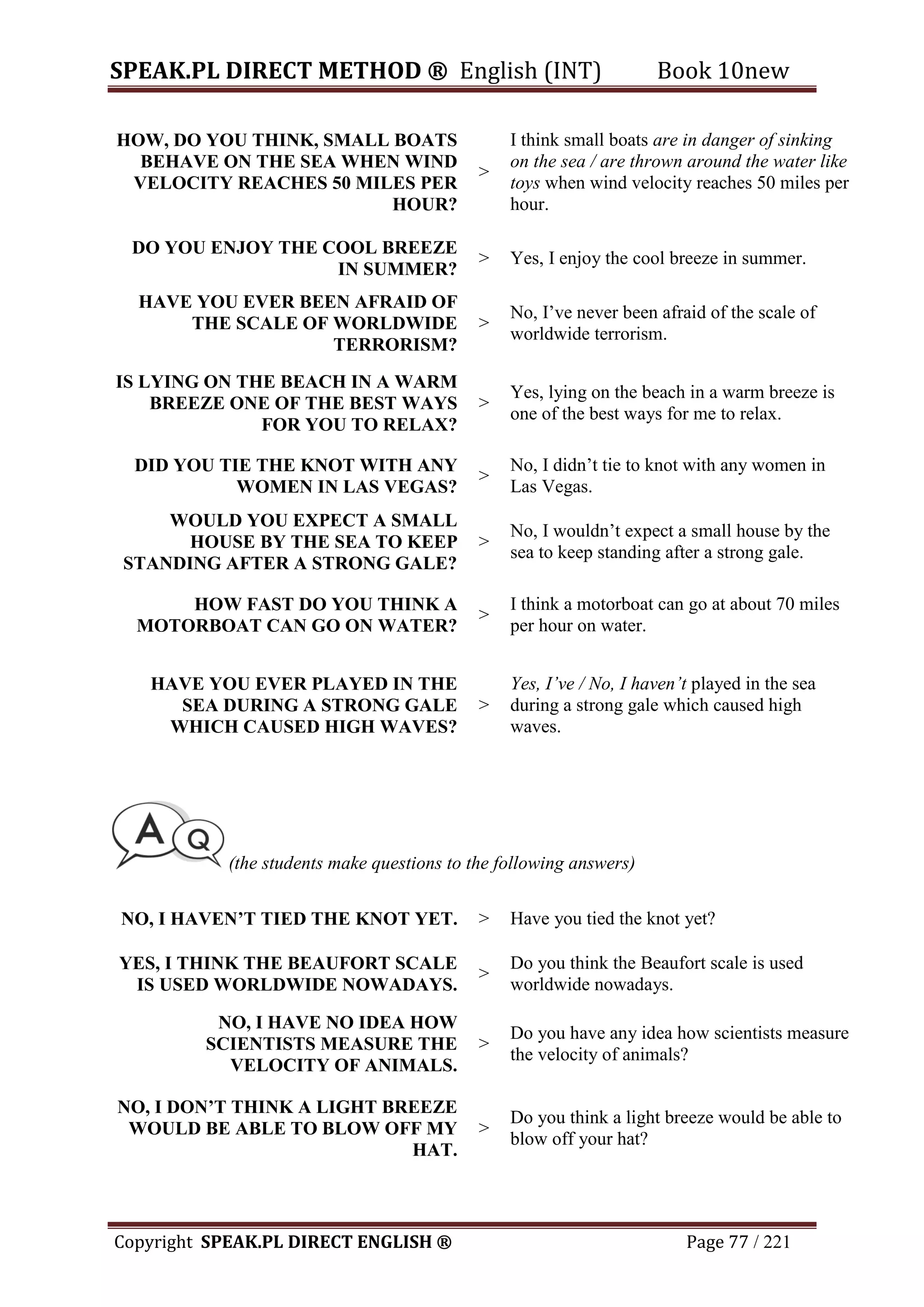 DIRECT METHOD ENGLISH - Book10 | PDF