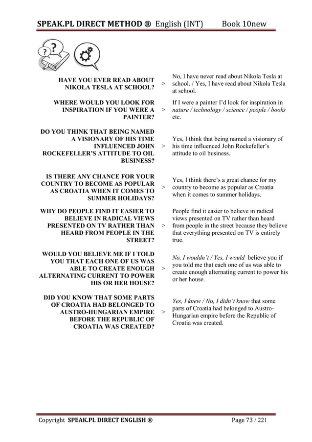 DIRECT METHOD ENGLISH - Book10 | PDF