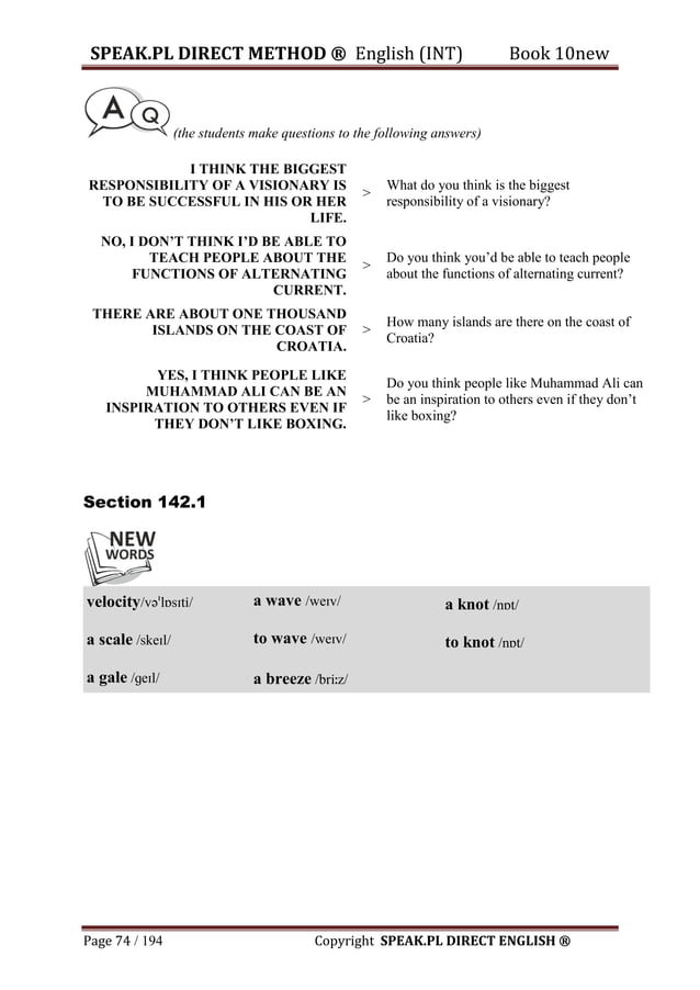 DIRECT METHOD ENGLISH - Book10 | PDF