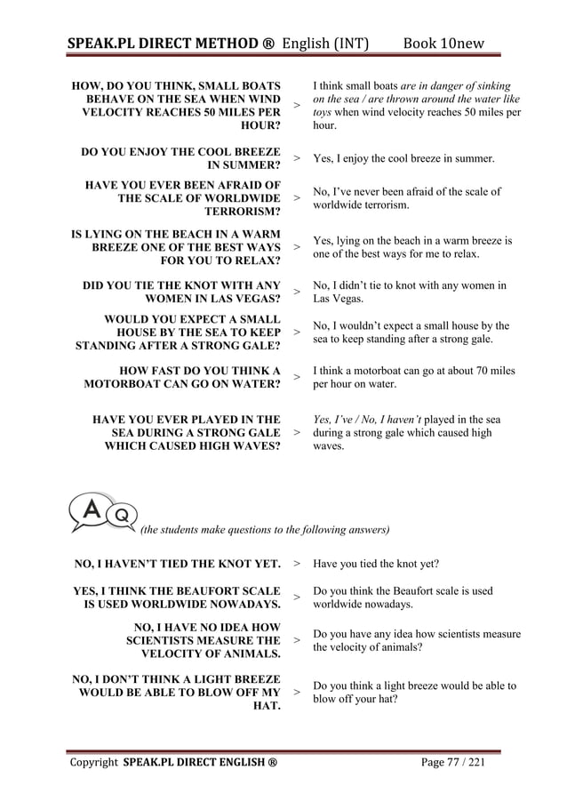 DIRECT METHOD ENGLISH - Book10 | PDF