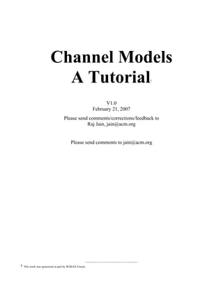 Book1_channel_model_tutorialtutorialtutor | PDF