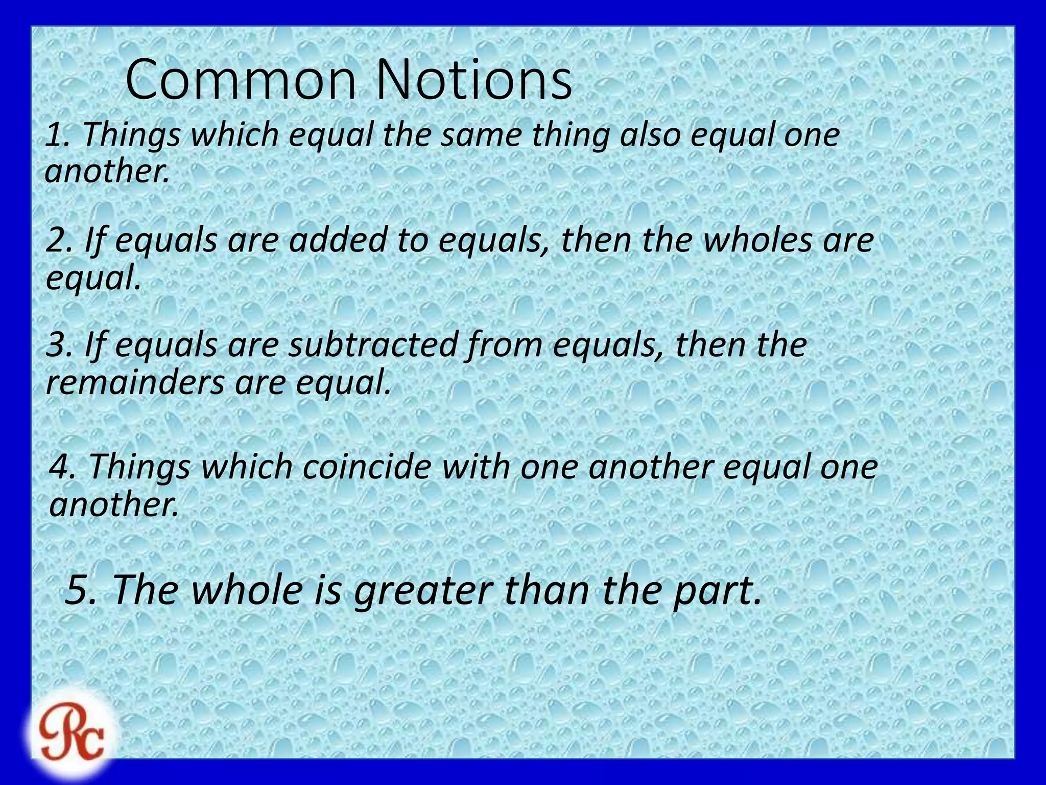 Book 1 common notion | PPT
