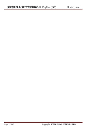 Book1 SPEAK DIRECT METHOD ® ENGLISH - sample international version | PDF