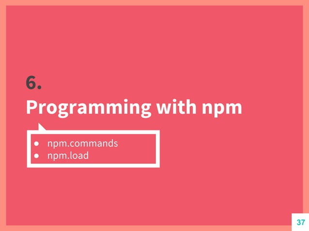 NPM THE GUIDE | PPT