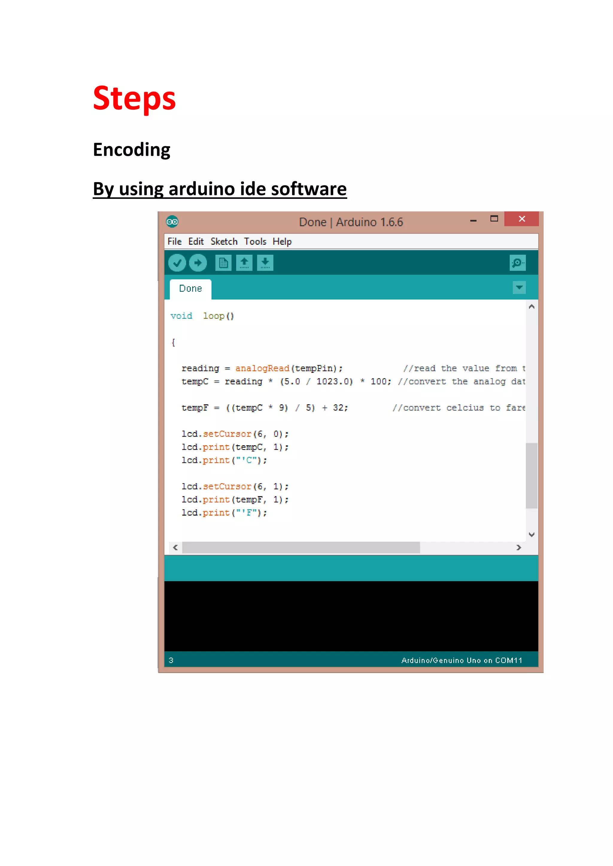 Arduino Thermometer | PDF