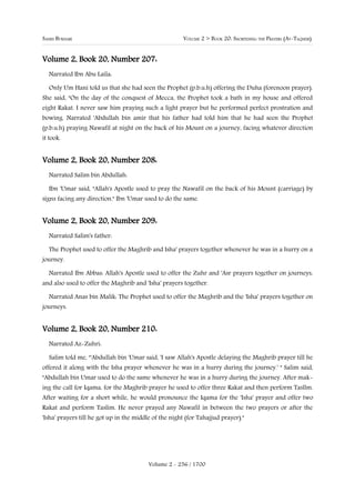 Book 20 shortening the prayers (at taqseer) | PDF