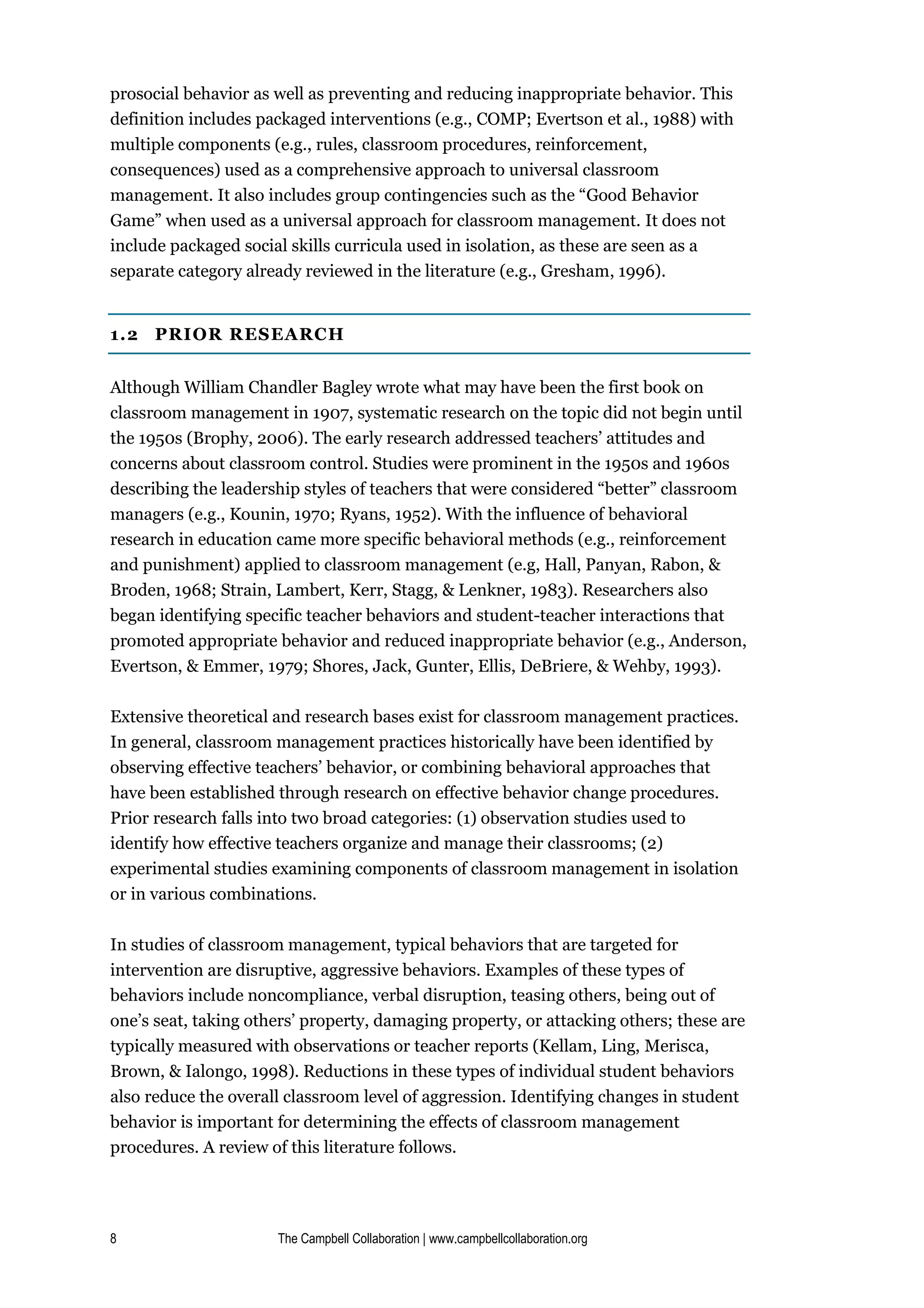 Teacher classroom management practices: effects on disruptive or ...