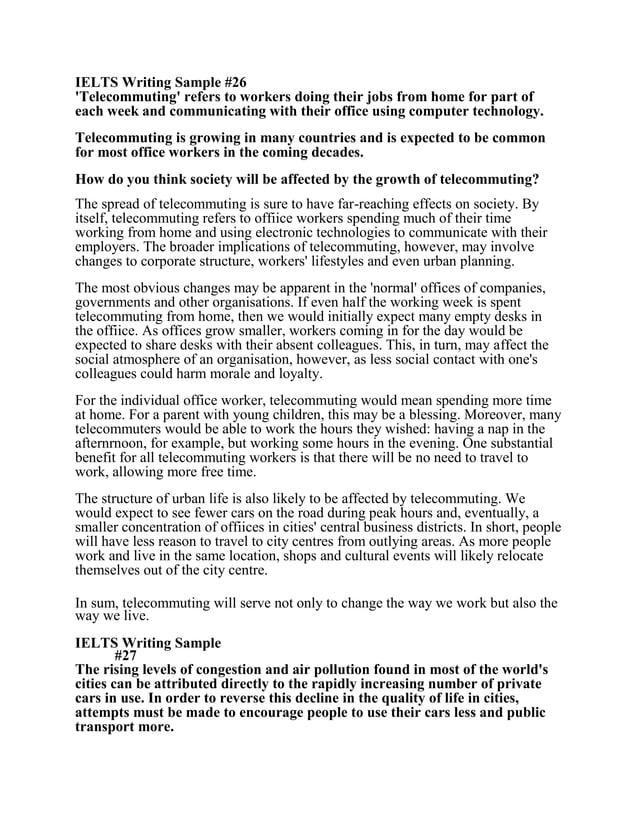 IELTS WRITING BAND 9.0+ SAMPLES (BOOK 3) | PDF