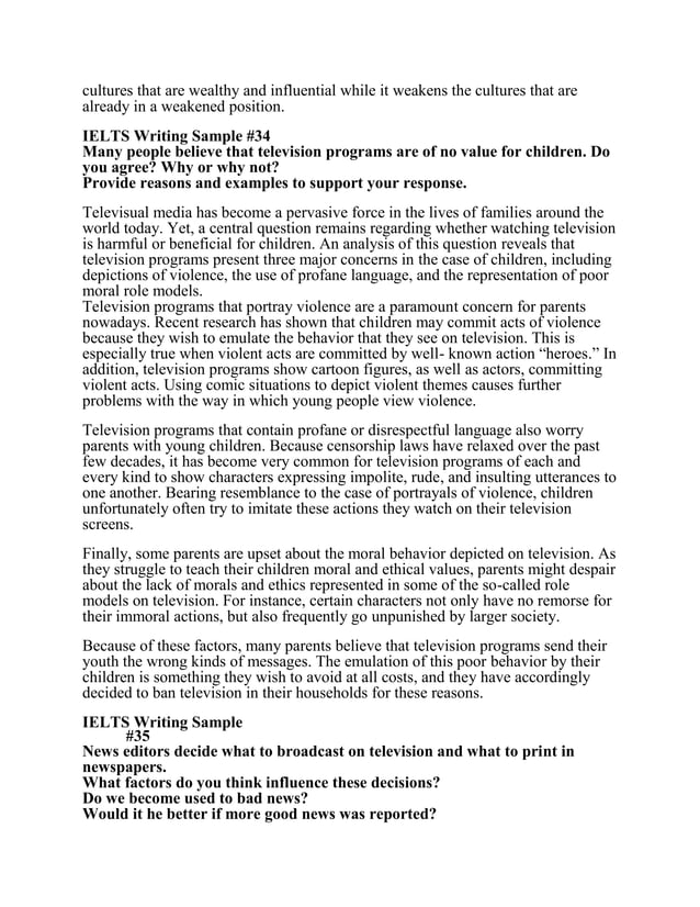 IELTS WRITING BAND 9.0+ SAMPLES (BOOK 3) | PDF