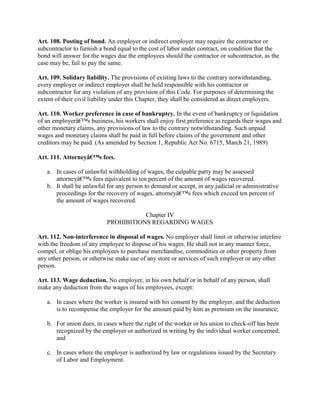 Book 3 conditions of employment | PDF