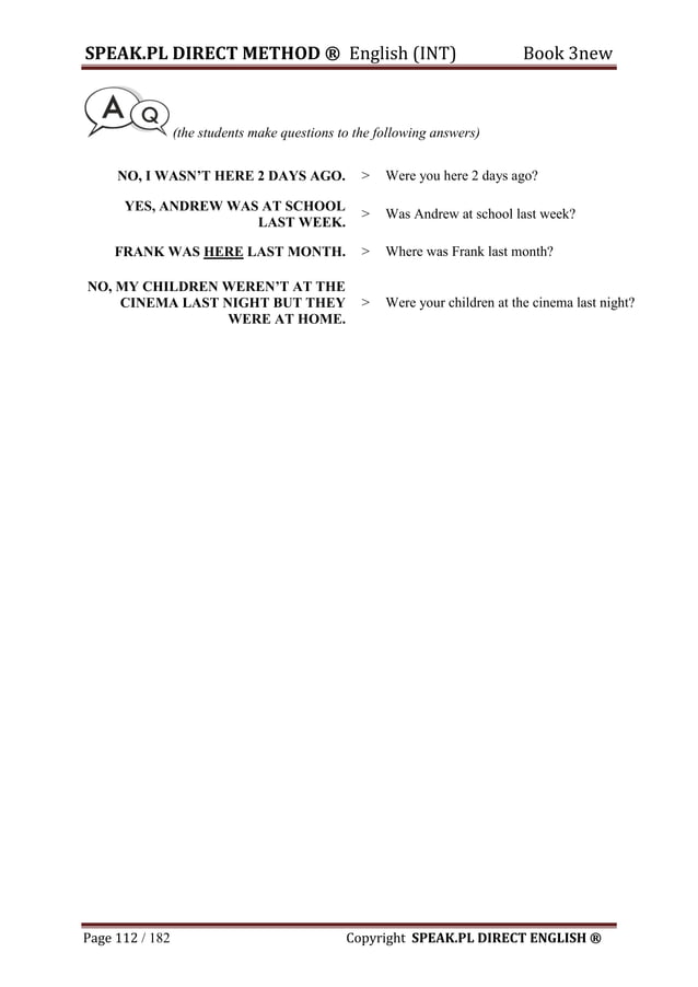 Book3 SPEAK DIRECT ENGLISH ® - sample international version | PDF
