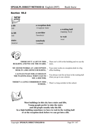Book4 SPEAK DIRECT ENGLISH ® books - sample international version | PDF