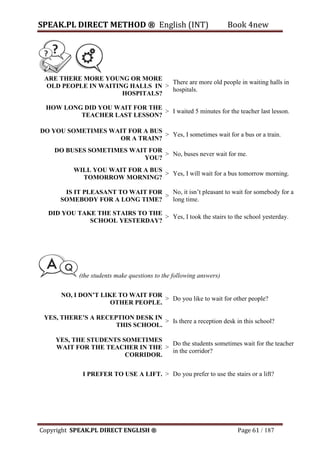 Book4 SPEAK DIRECT ENGLISH ® books - sample international version | PDF