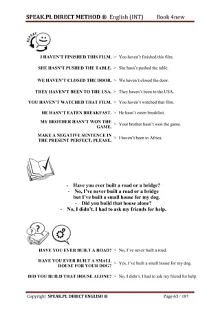 Book4 SPEAK DIRECT ENGLISH ® books - sample international version | PDF
