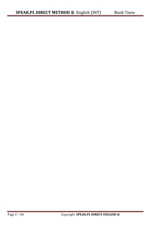 Book7 DIRECT METHOD ENGLISH - SPEAK DIRECT METHOD | PDF