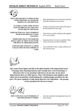 Book7 DIRECT METHOD ENGLISH - SPEAK DIRECT METHOD | PDF