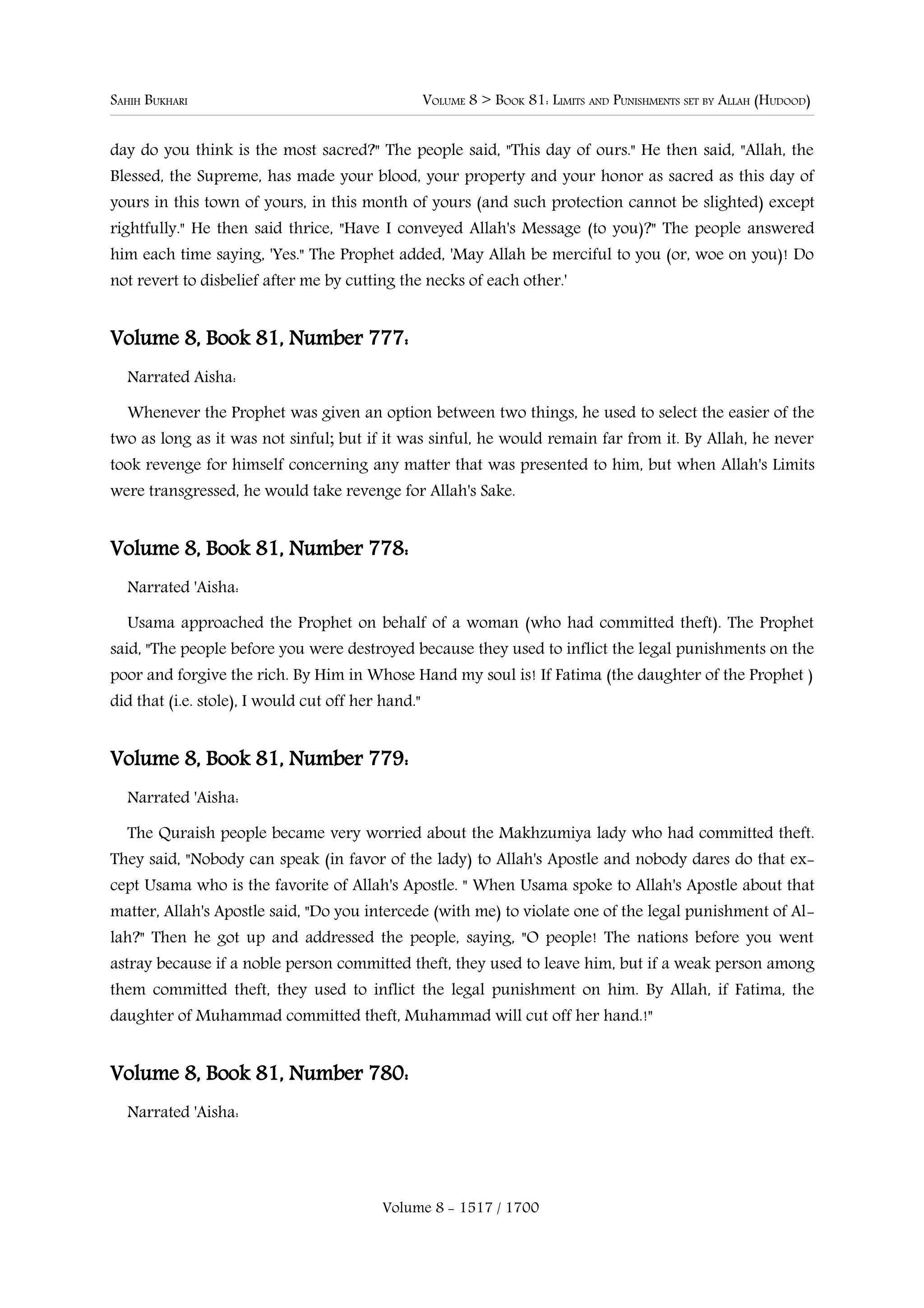 Book 81 limits and punishments set by allah (hudood) | PDF