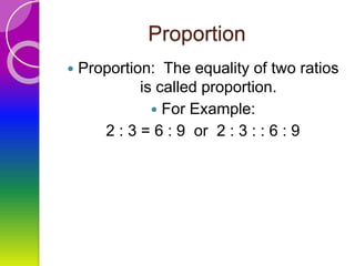 Proportion and its types, mathematics 8 | PPTX