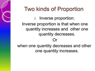 Proportion and its types, mathematics 8 | PPTX