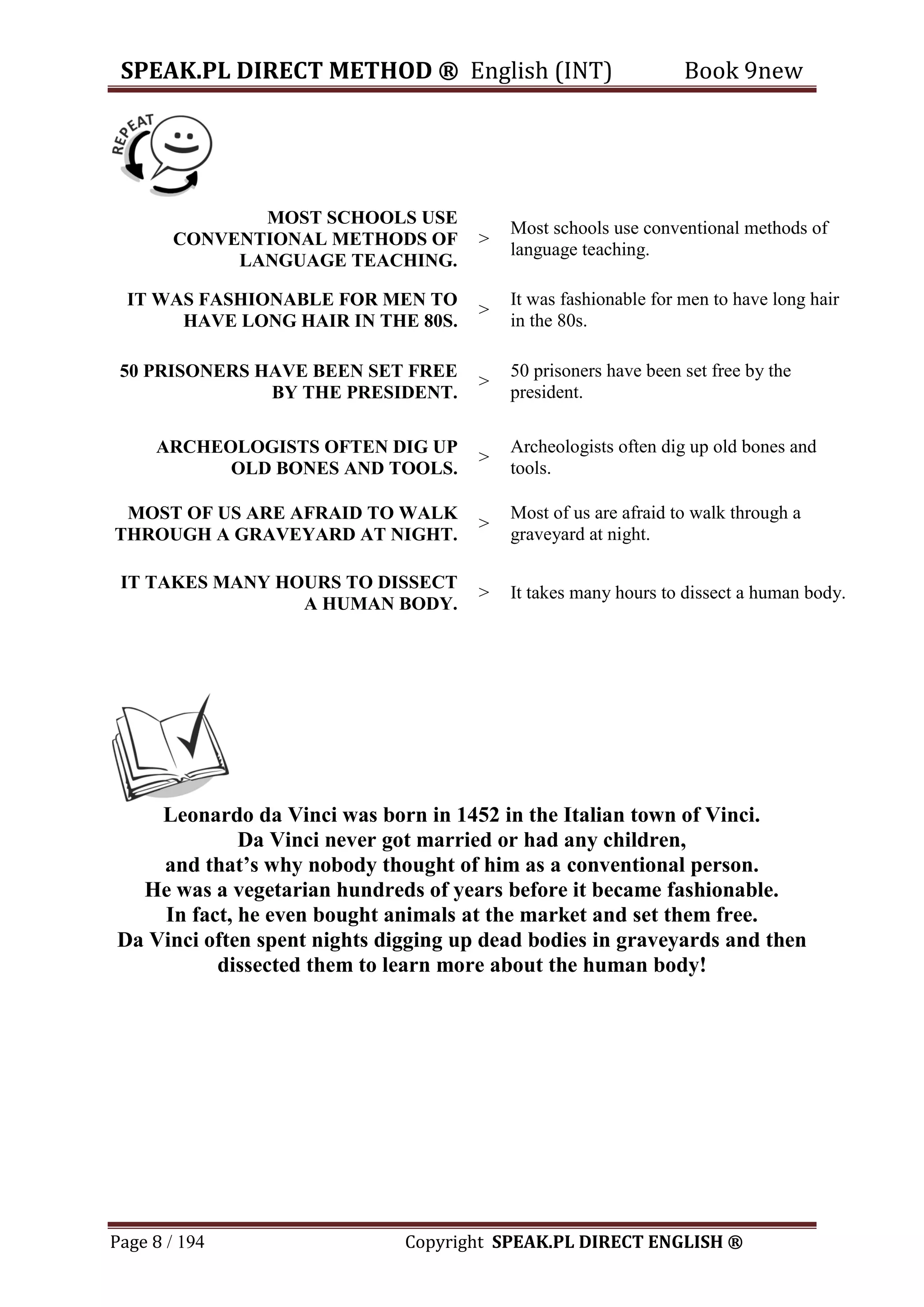 Book9 ENGLISH BOOKS for DIRECT METHOD | PDF