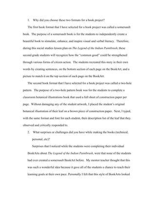 Book Art Reflection | PDF