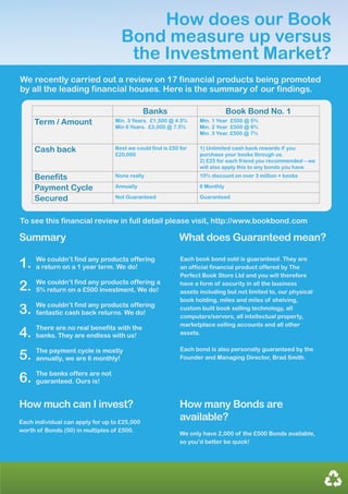 Book Bond No. 1 Brochure | PDF