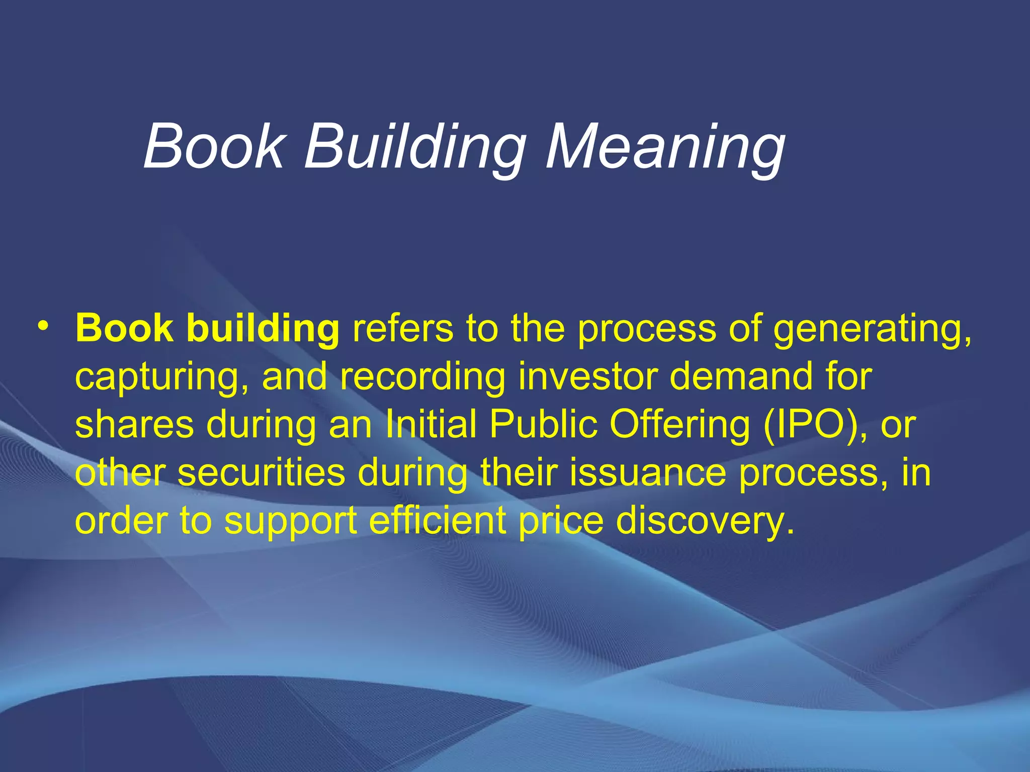 Book building | PPT