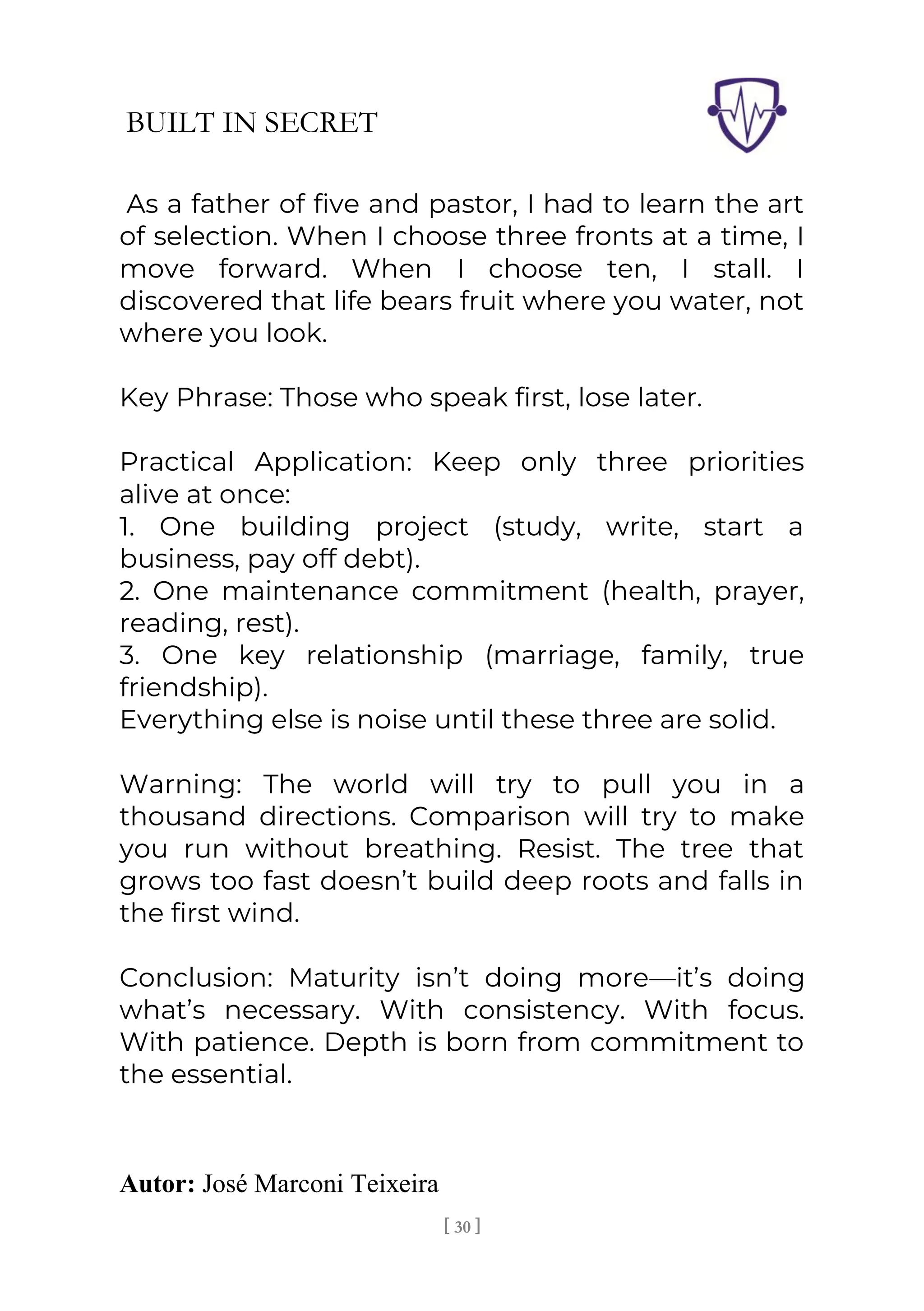 BUILT IN SECRET FOCUS: The Power of Concentrated Light | PDF