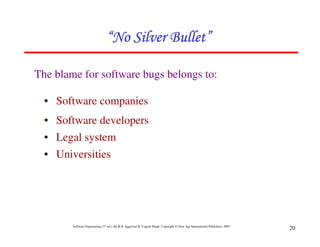 Software engineering Book by K K Agrawal | PDF