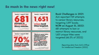 Big Talk From Small Libraries 2023: Book Challenges and Intellectual ...