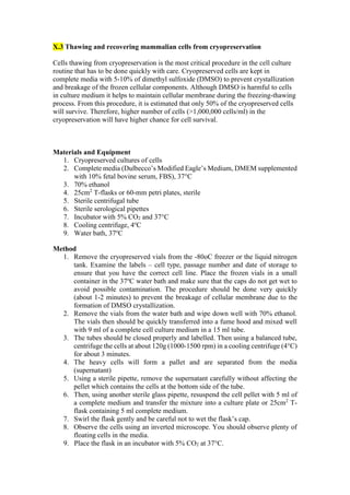 Animal cell culture and methodologies | PDF