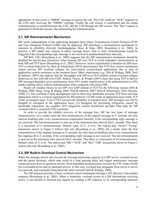 Survey on SIP Overload Protection/Control Algorithms | PDF