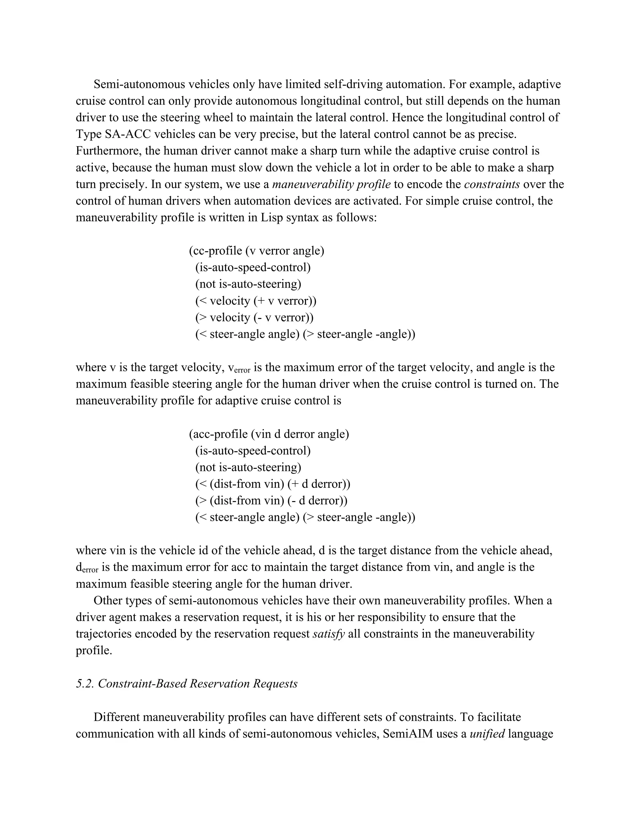 Autonomous Intersection Management for Semi-Autonomous Vehicles | PDF ...