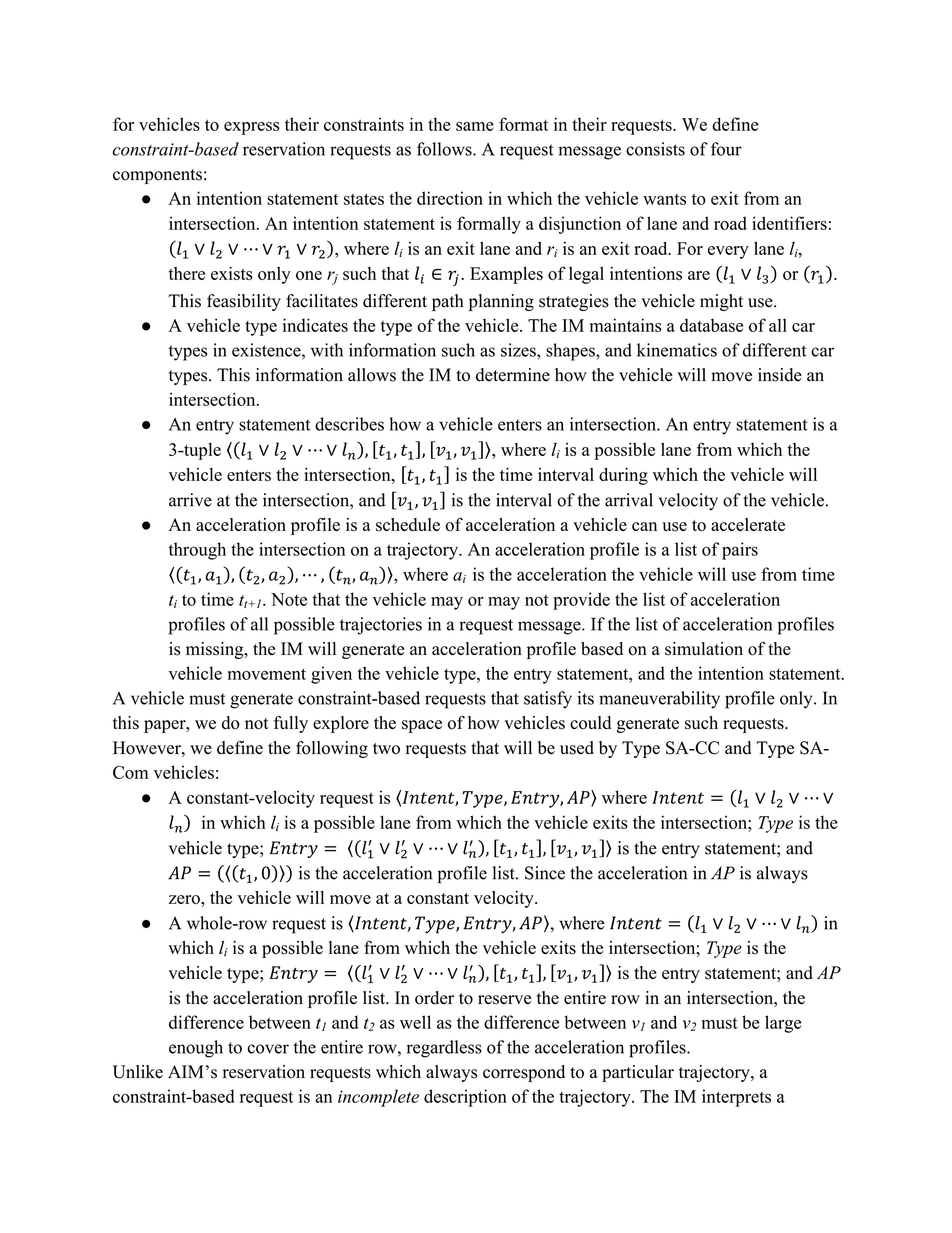 Autonomous Intersection Management for Semi-Autonomous Vehicles | PDF ...