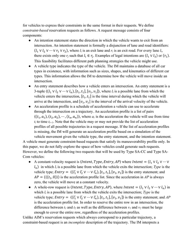 Autonomous Intersection Management For Semi Autonomous Vehicles Pdf Driverless Cars Auto Type