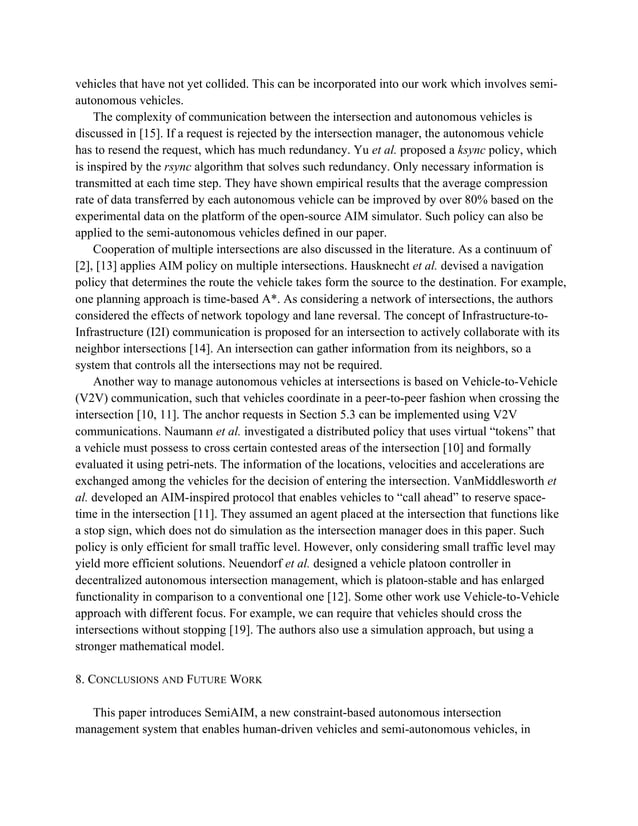 Autonomous Intersection Management for Semi-Autonomous Vehicles | PDF | Driverless Cars | Auto Type