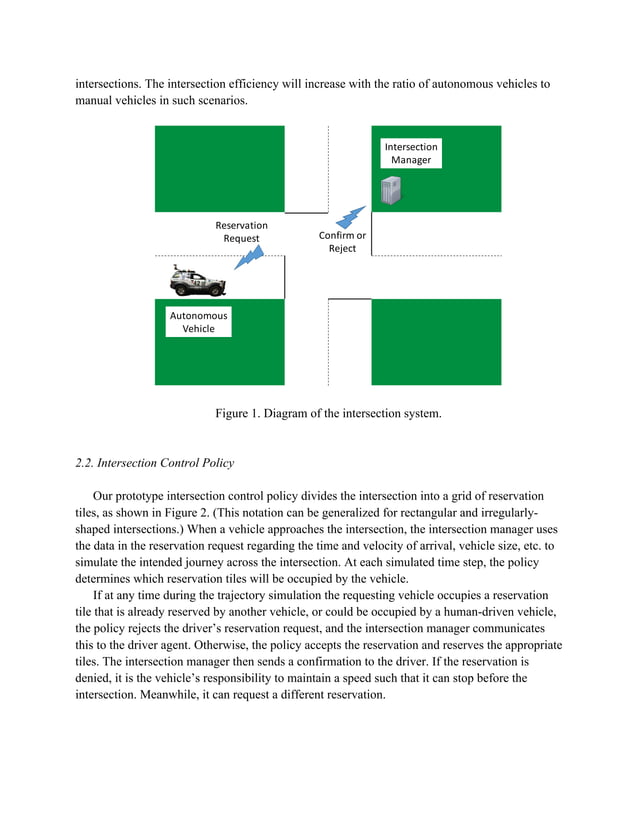 Autonomous Intersection Management for Semi-Autonomous Vehicles | PDF ...