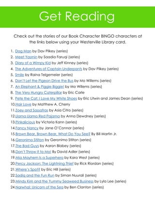 Book Character At Home Fun | PDF