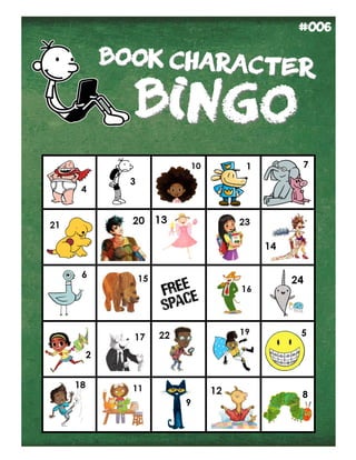 Book Character BINGO Game | PDF