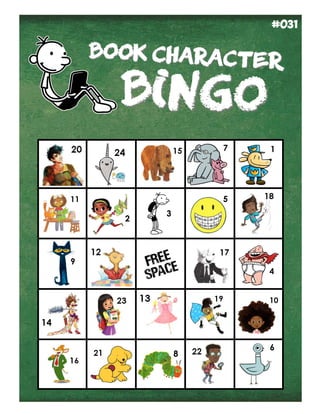 Book Character BINGO Game | PDF