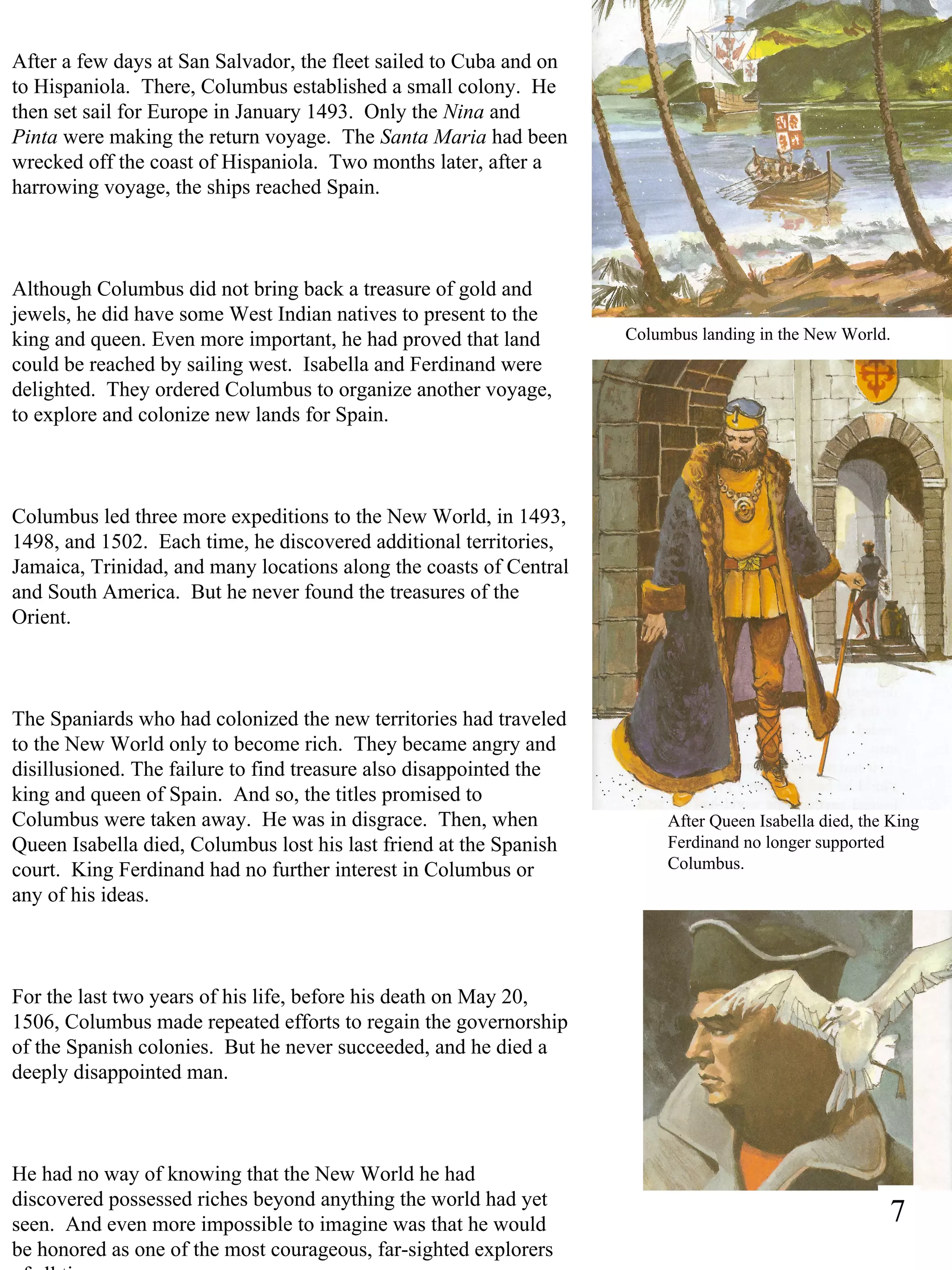 Christopher Columbus Enrichment Book | PDF | Cruises | Travel Type