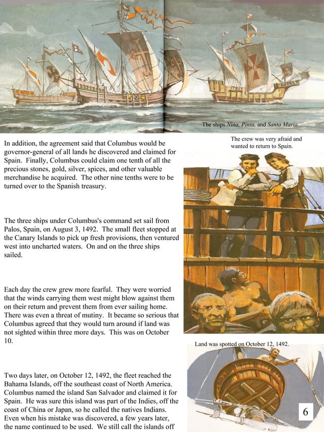 Christopher Columbus Enrichment Book | PDF | Cruises | Travel Type