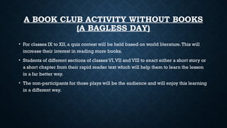 Book Club Plan plan planning planning good | PPTX