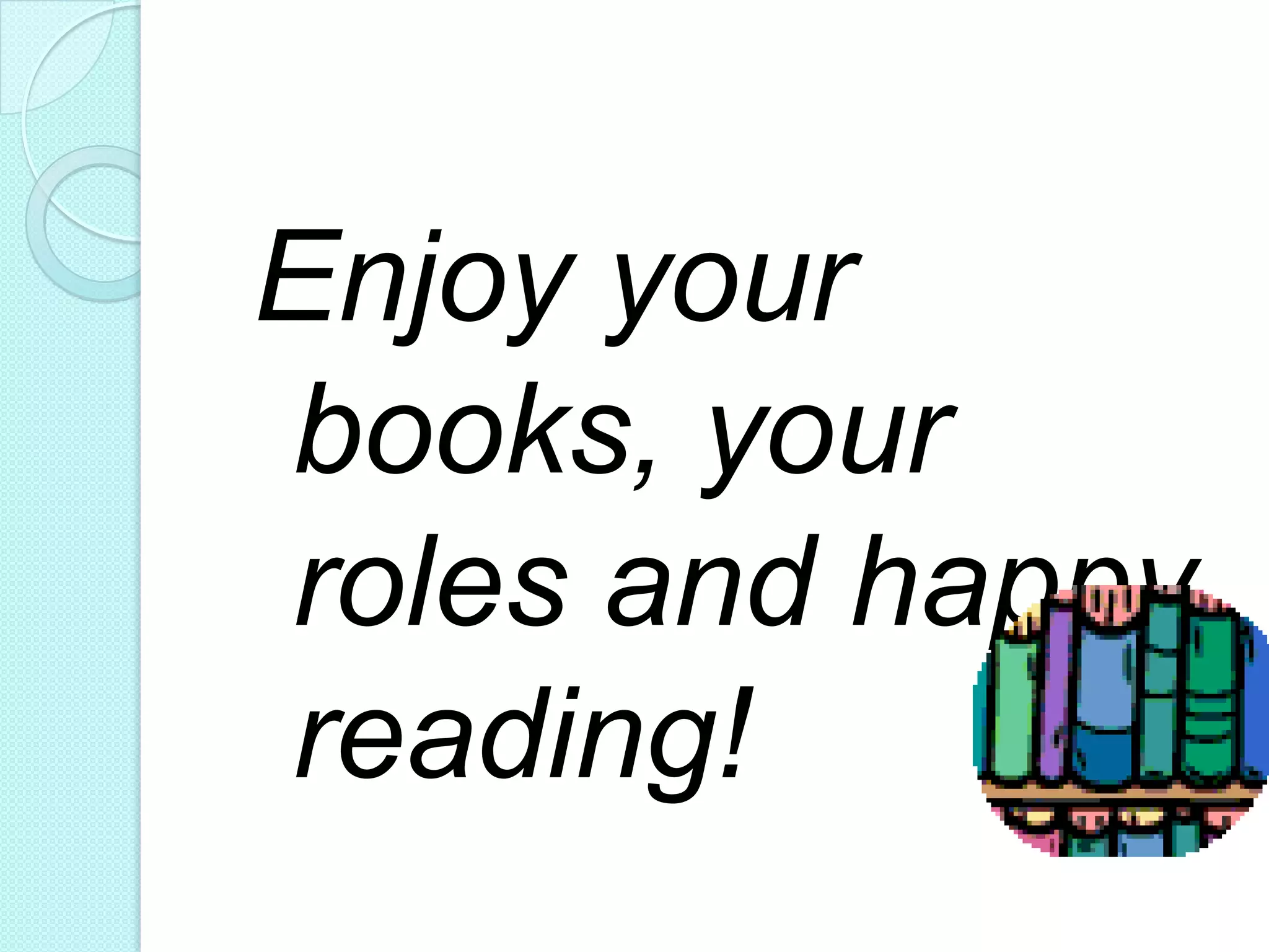 Book club roles | PPTX